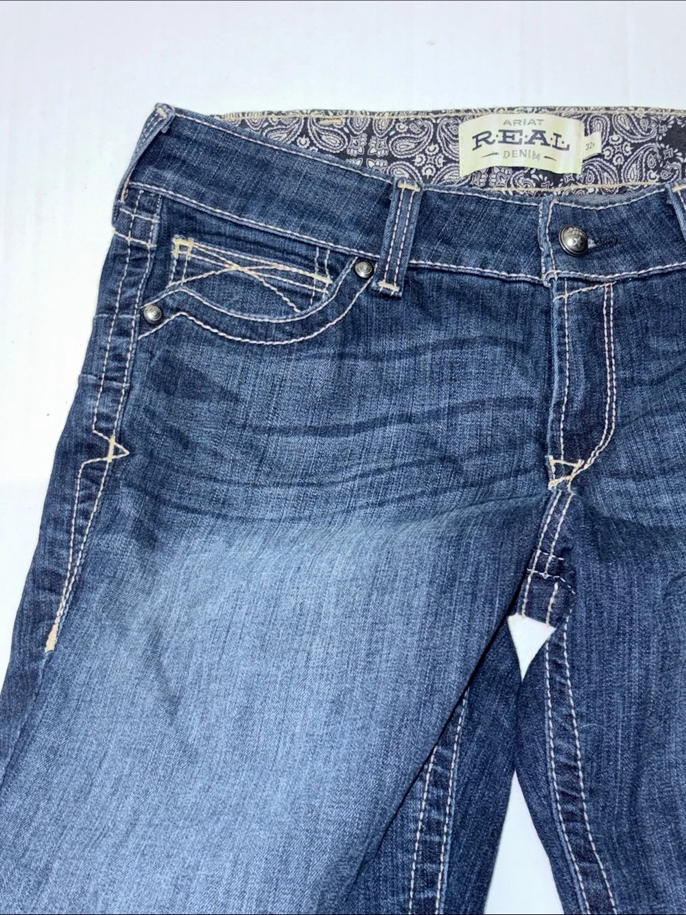 Ariat | Jeans | Ariat Real Womens Size 32s Blue Bootcut Spitfire Riding ...